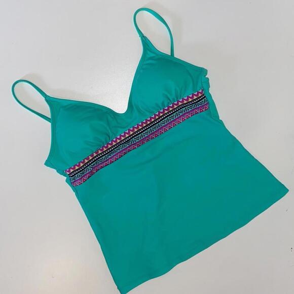 Swim | Becca L Tankini Top With Back Tie Size Xs | Poshmark